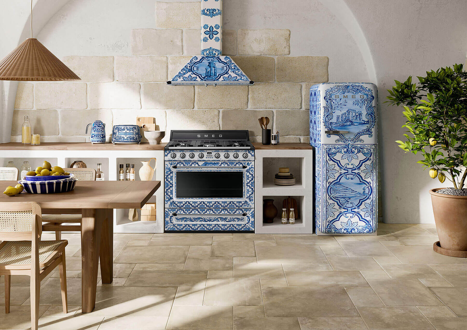 Dolce & Gabbana Smeg Collection | Designer Kettles, Toasters & Cookers ...