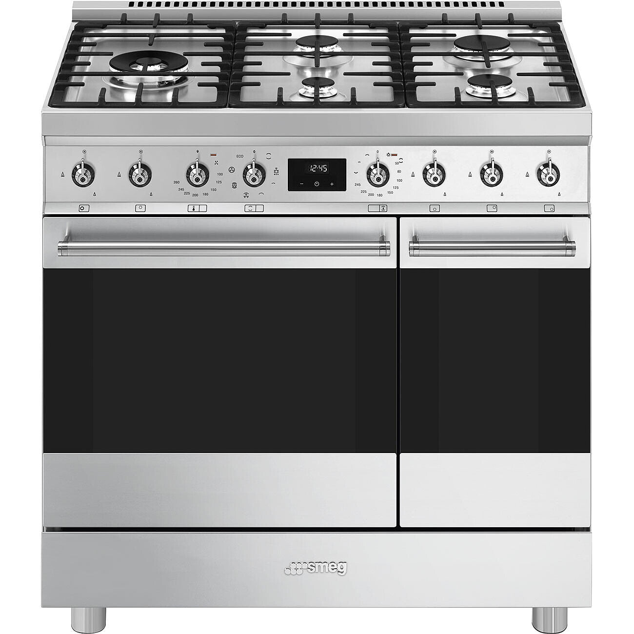90cm Symphony double cavity dual fuel cooker – Smeg UK