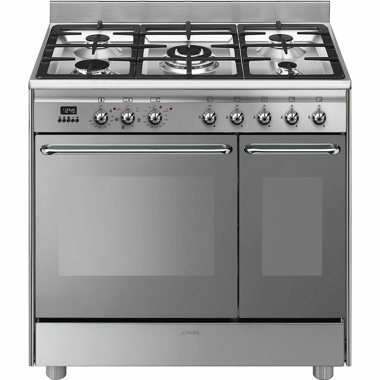 90cm Double cavity dual fuel cooker – Smeg UK